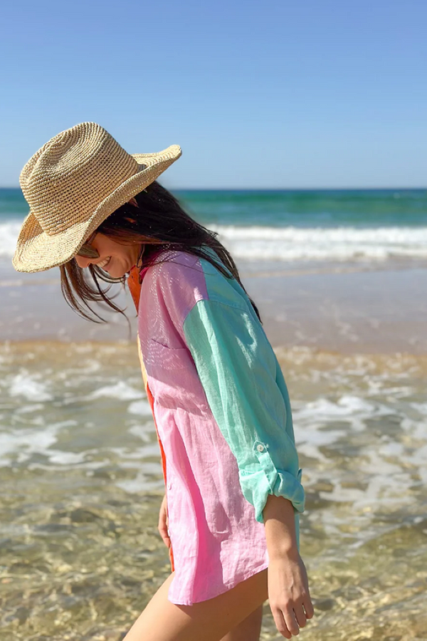 THE BOYFRIEND LINEN SHIRT - HOPSCOTCH - Parallel Culture Australia